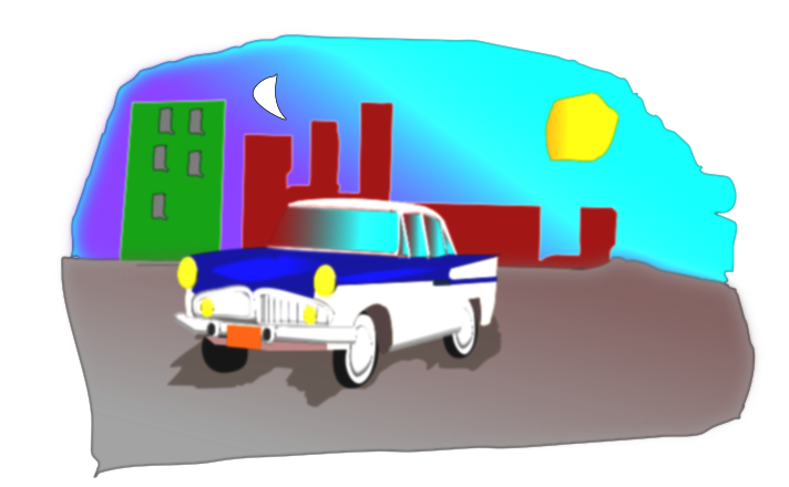 Car driving on road. Clip Art Image - ClipSafari