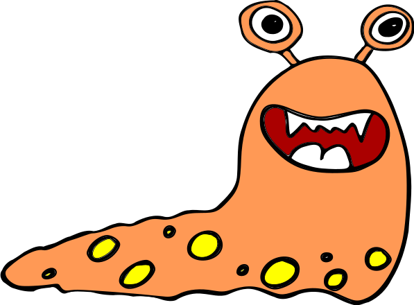 Orange Monster with Yellow Spots Clip Art Image - ClipSafari