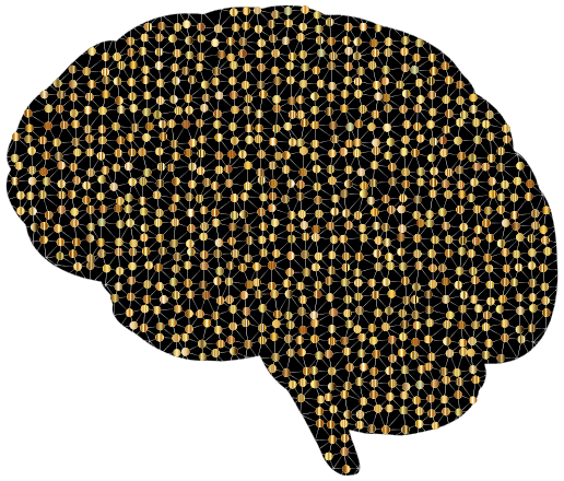 Gold Dotted Brain Clip Art Image - ClipSafari