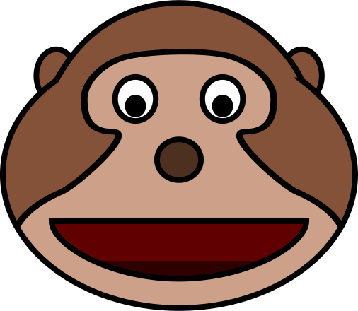 Monkey Face Clip Art Image - ClipSafari