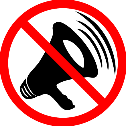 No Megaphone Clip Art Image - ClipSafari