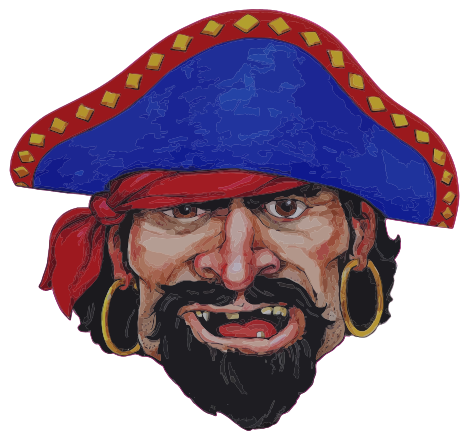 Pirate Face Clip Art Image - ClipSafari
