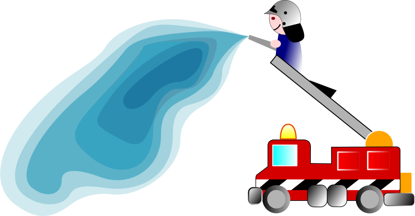 Firefighter Using Hose Clip Art Image - ClipSafari