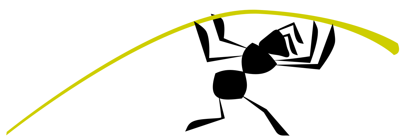 Ant Lifting Grass Leaf Clip Art Image - ClipSafari