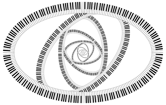 Piano Keys Circle Clip Art Image - ClipSafari