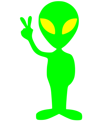 Alien Peace Sign Clip Art Image - ClipSafari