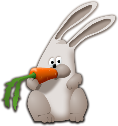 Bunny Eating Carrot Clip Art Image - ClipSafari