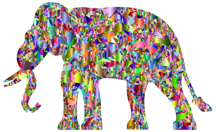 Colorful Elephant Clip Art Image - ClipSafari