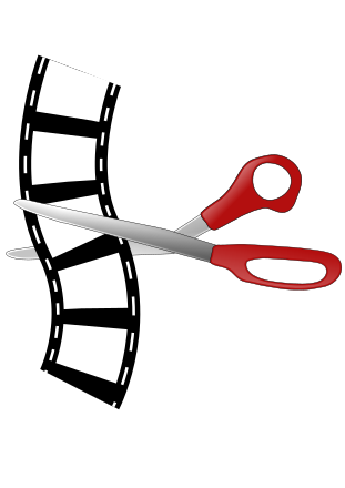 Scissors on Film Clip Art Image - ClipSafari