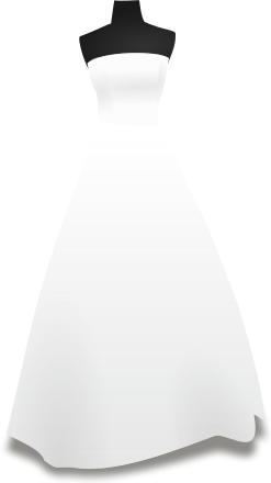 White Wedding Dress Clip Art Image - ClipSafari