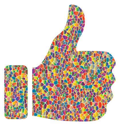Colorful Thumbs Up Clip Art Image - ClipSafari