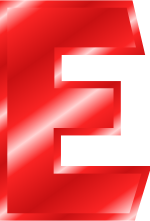 Red Letter E Clip Art Image - ClipSafari