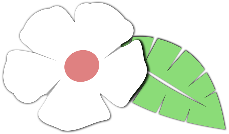 Flower and Leaves Clip Art Image - ClipSafari