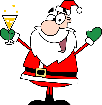 Santa Drinking Clip Art Image - ClipSafari