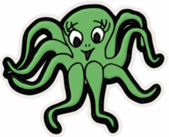 Green Octopus Clip Art Image - ClipSafari