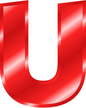 Red Letter U Clip Art Image - ClipSafari