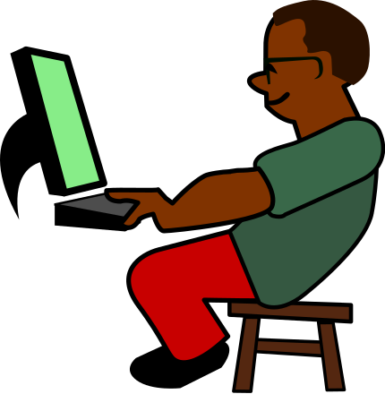 Man Using Laptop Clip Art Image - ClipSafari