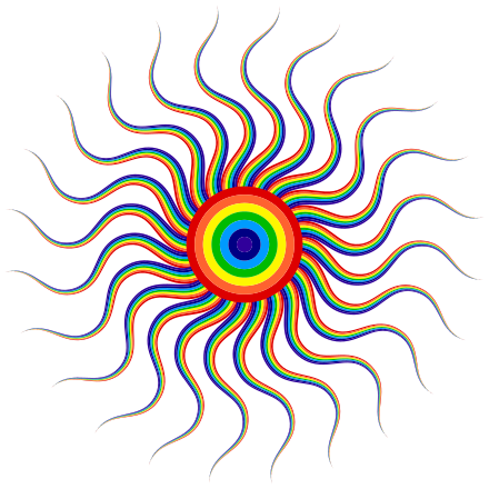 Rainbow Sun Clip Art Image - ClipSafari