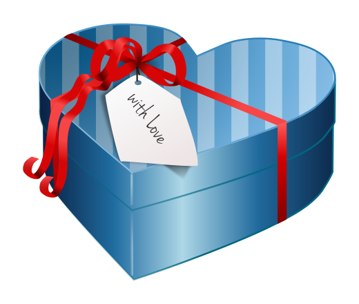 Heart Shaped Gift Box Clip Art Image - ClipSafari