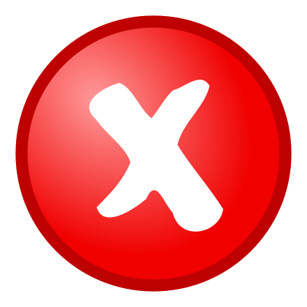 Red X Button Clip Art Image - ClipSafari