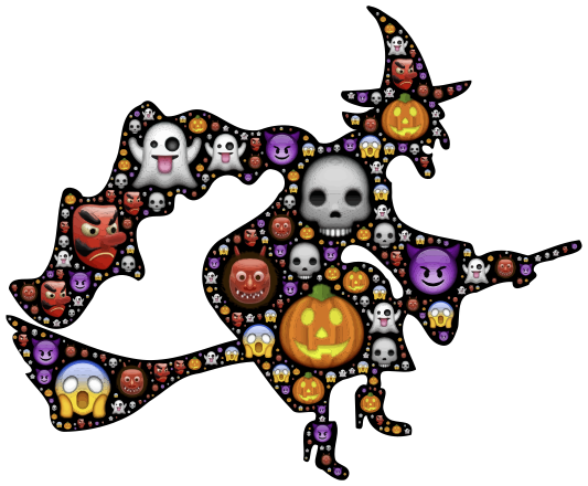 Halloween Emoji Witch Clip Art Image - ClipSafari