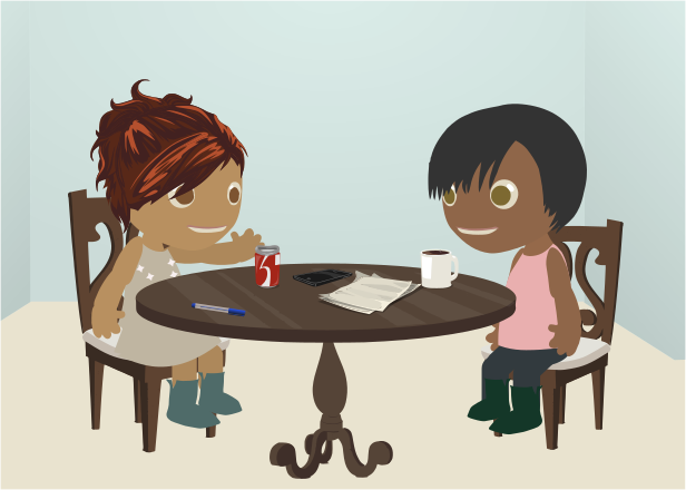 Table Talk Clip Art Image - ClipSafari