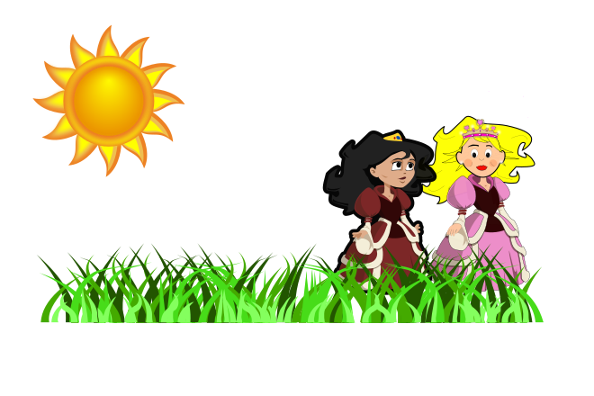 Two Princesses Clip Art Image - ClipSafari