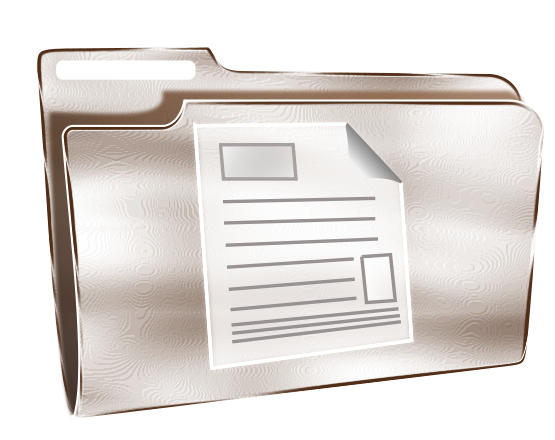 Folder icon plastic document Clip Art Image - ClipSafari