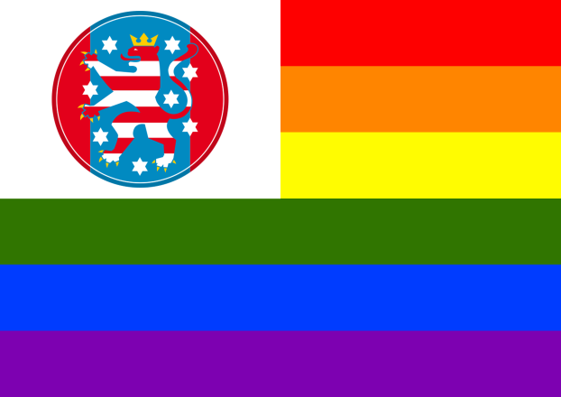 Rainbow Flag Thuringia Clip Art Image - ClipSafari