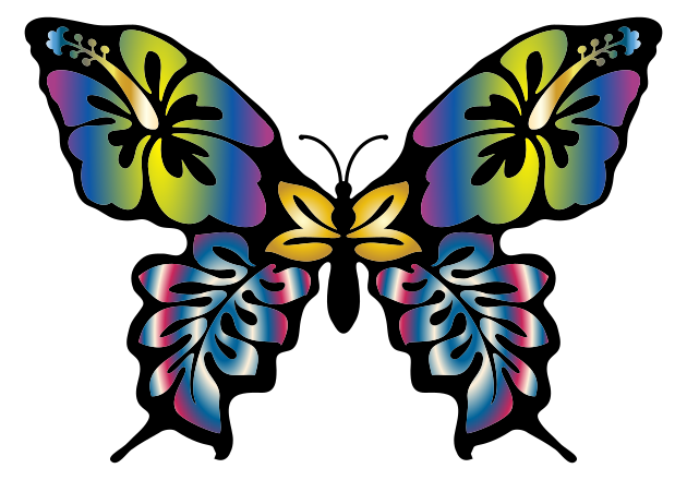 Rainbow Butterfly Clip Art Image - ClipSafari