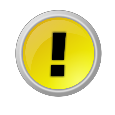 Yellow Warning Button Clip Art Image - ClipSafari