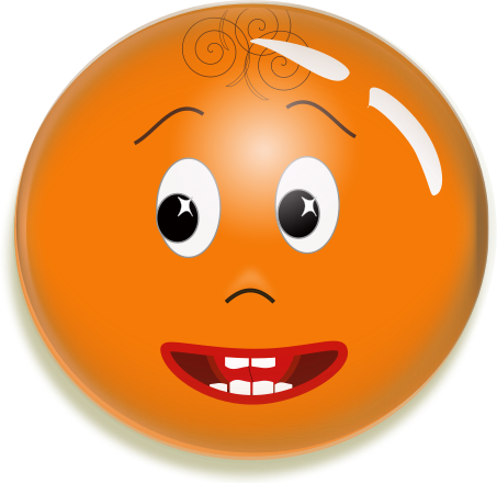 Orange Face Clip Art Image - ClipSafari