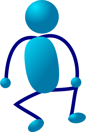 Blue Stickman Clip Art Image - ClipSafari