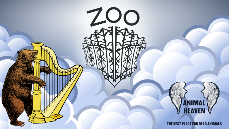 Zoo Animal Heaven Poster Clip Art Image - ClipSafari