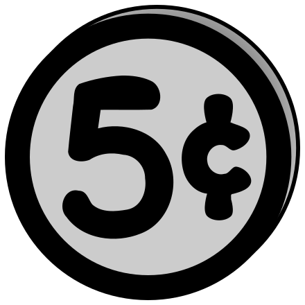 Five Cents Clip Art Image - ClipSafari
