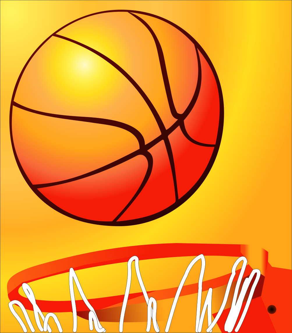 Basketball And Net Clip Art Image ClipSafari