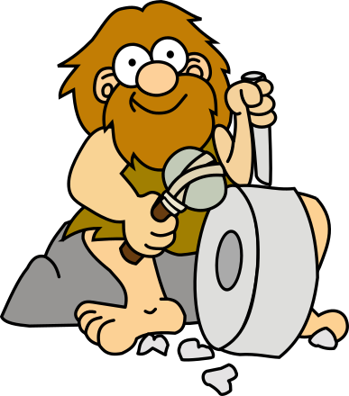 Caveman with chisel Clip Art Image - ClipSafari