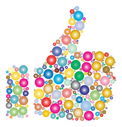 Colorful Thumbs Up Circles Clip Art Image - ClipSafari