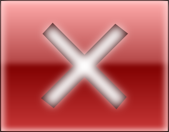 Red X Button Clip Art Image - ClipSafari