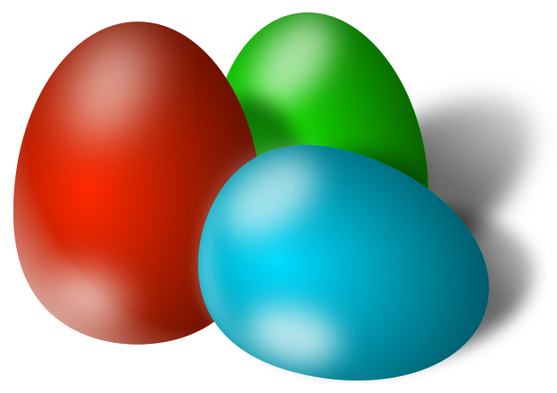 Three Easter Eggs Clip Art Image - ClipSafari