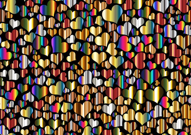 Rainbow Hearts Clip Art Image - ClipSafari