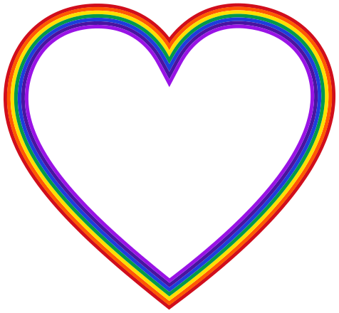 Rainbow Heart Clip Art Image - ClipSafari