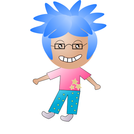 Blue Cartoon Character Clip Art Image - ClipSafari