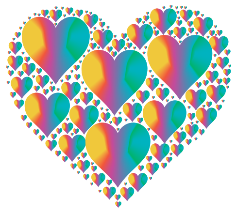 Heart Made From Hearts Clip Art Image - ClipSafari