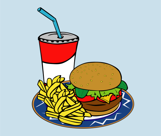 Fast Food Plate Clip Art Image - ClipSafari