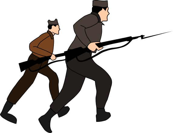 Running Soldiers Clip Art Image - ClipSafari