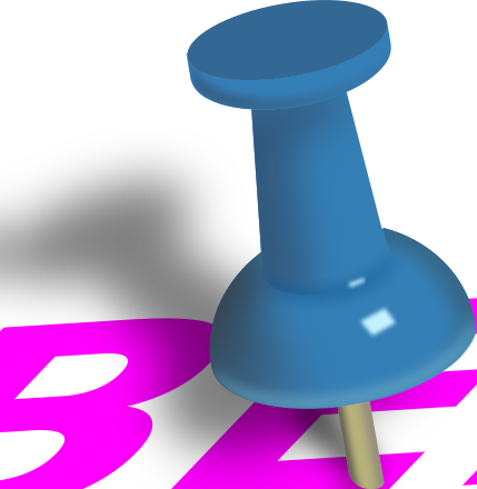 Blue Push Pin Clip Art Image - ClipSafari