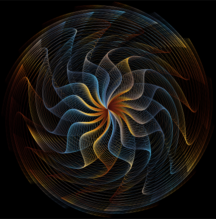 Colorful Wavy Vortex Line Art Clip Art Image - ClipSafari