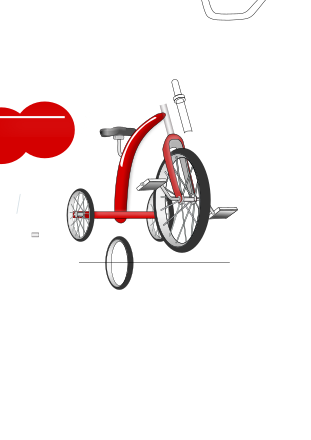 Red Tricycle Clip Art Image - ClipSafari