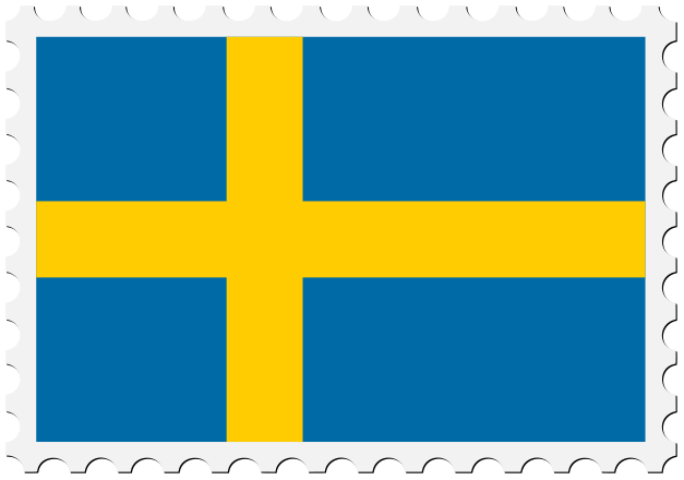 Sweden flag stamp Clip Art Image - ClipSafari